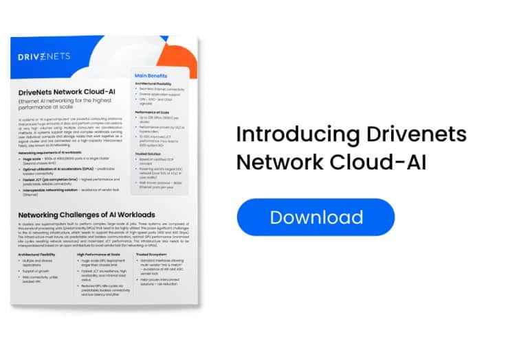 AI Networking High Performance Ethernet Solution | DriveNets
