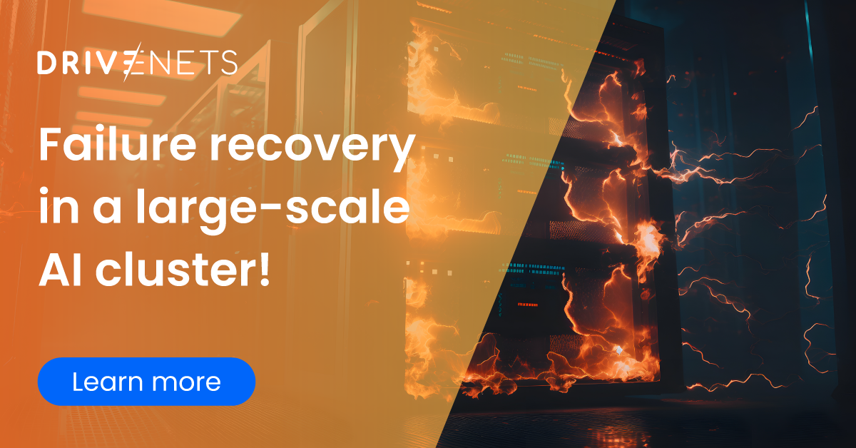 Network Failure Recovery in DDC out of a Robust Fabric